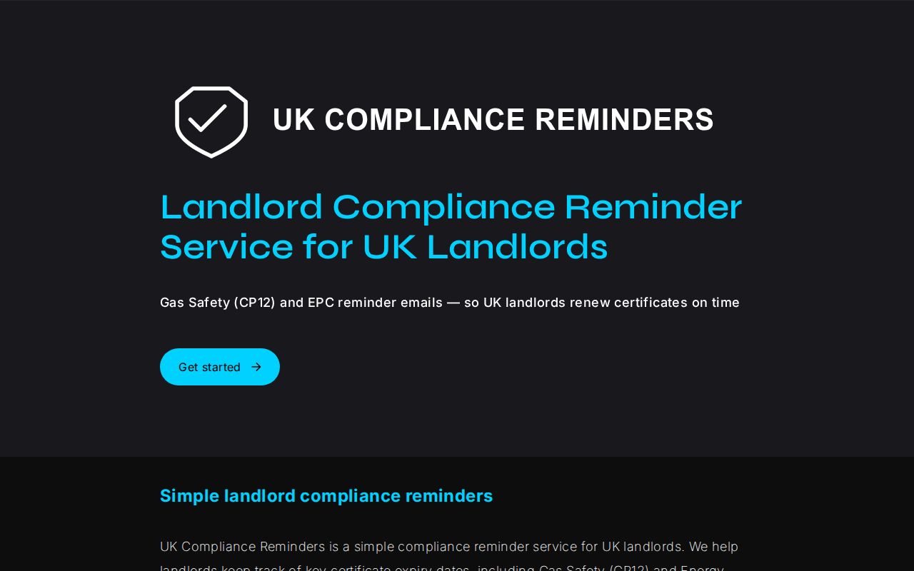 Landlord Compliance Reminder Service | Gas Safety & EPC | UK Compliance ...